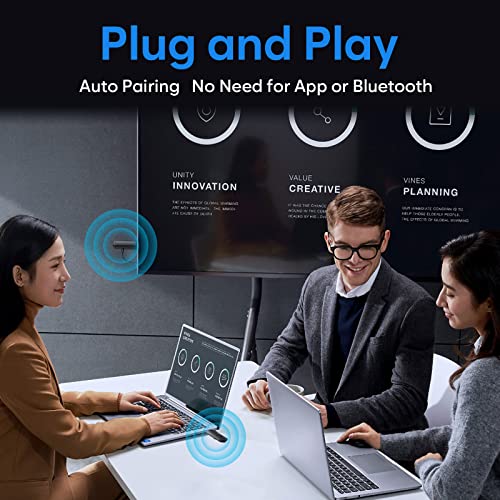 ANYGET Wireless HDMI Transmitter and Receiver, Wireless HDMI Extender Kit,Designed for Laptops,PC,HDMI Dongle Adapter,Support 2.4/5GHz for Streaming Video/Audio from Laptop, PC to HDTV/Projector
