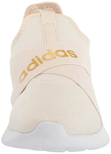 adidas Women's Puremotion Adapt Running Shoe, Off White/Off White/Golden Beige, 8.5