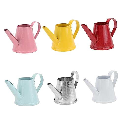 Abaodam 12 pcs Trinkets Models Lawn Miniature Shabby Can Boys Decor Party Retro Watering Kettle for DIY Candy Cute Chic Photography Color Spray Tin Plants Waterer Decorative with Home