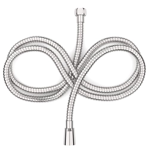 ALL METAL Shower Hose Attachment for Shower Head – CHROME - Extra Long - 72 Inch Handheld – Universal Shower Hose Replacement Part for Hand Held - Shower Head Hose