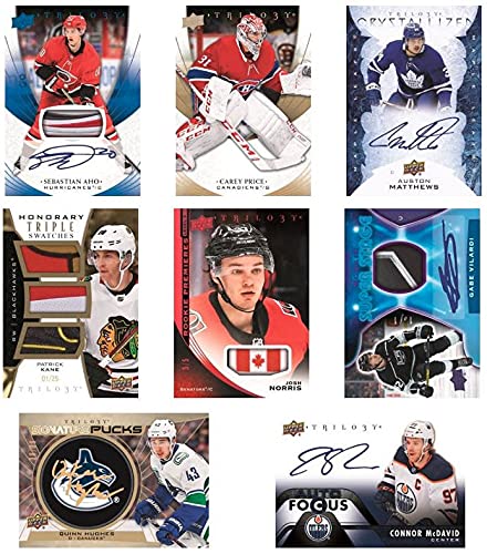 2020/21 Upper Deck Trilogy NHL Hockey HOBBY box (24 cards/bx)