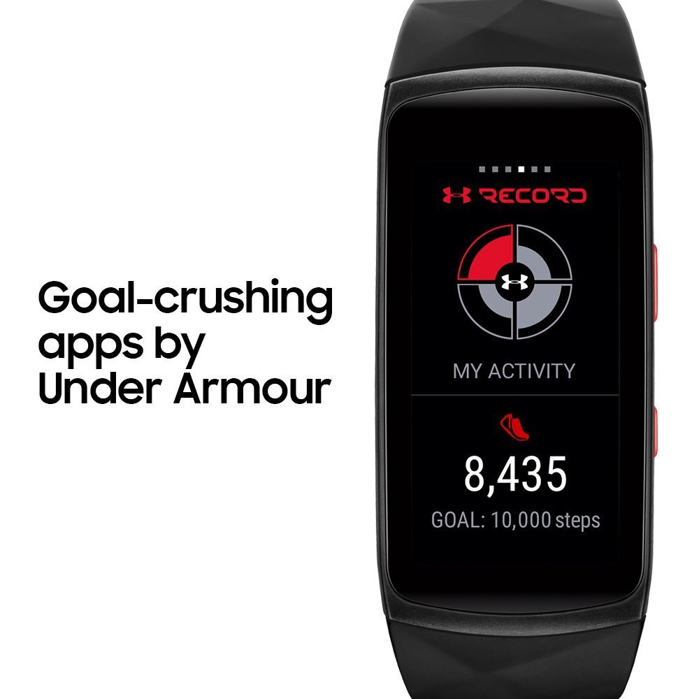 Samsung Gear Fit2 Pro Fitness Smartwatch (Large) - Black (Renewed)