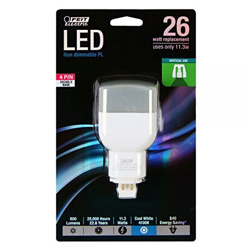 26W VERTICAL PL LED by Feit Electric MfrPartNo PL26E/V/841/LED
