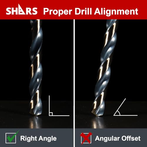 Shars A to Z 26 Pcs HSS Heavy Duty Black & Gold Finish Jobber Drill Set 135° Point Angle 404-2934 S)