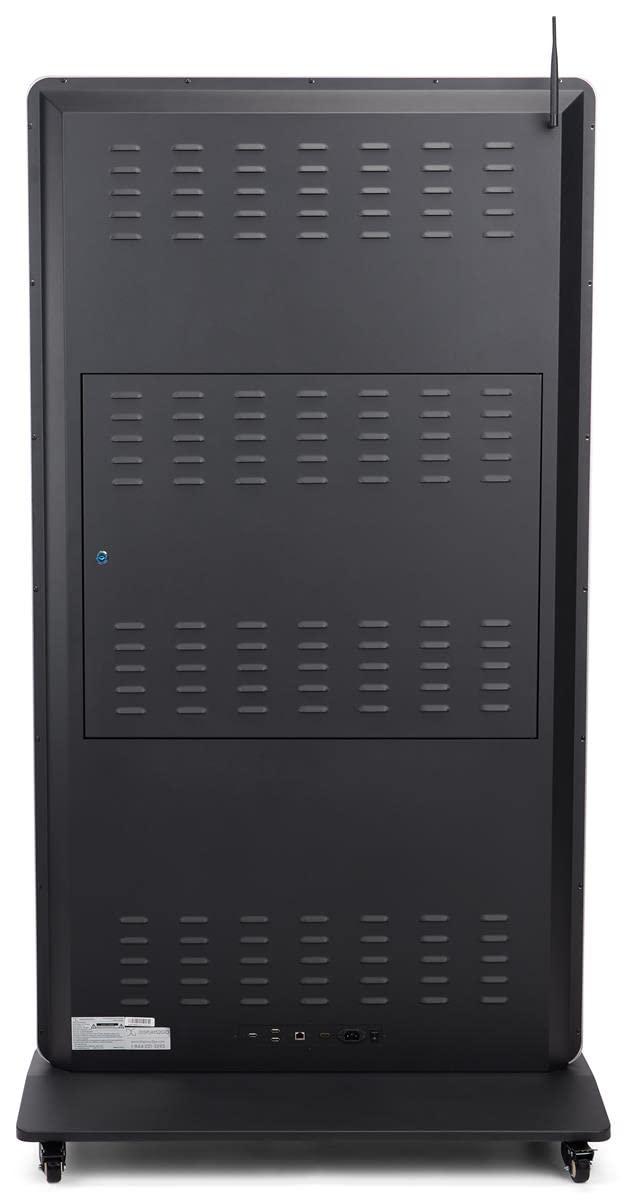 43" Digital Display Advertising Floor Stand with (2) 8W Speakers & (4) Locking Wheels