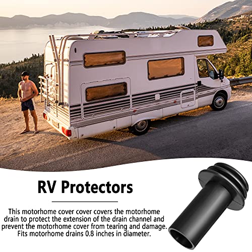4pcs RV Gutter Spout Protector,RV Cover Protective Sleeve,RV Rain Gutter Spout Covers Protects Spout Ends from Gutter Spout Damage (4.5cm Long)