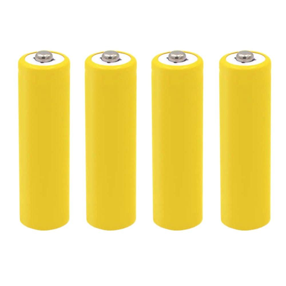 Hisonde 4-Pack AA Battery Placeholder Cylinder AA Size Hot Dummy Fake Battery Setup Shell