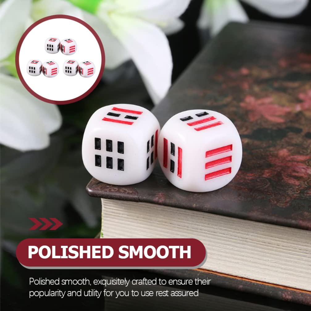 30 Pcs Gossip Dice Fortune-Telling Dices Dice Props Multi-Sided Dices Ba Gua Dices Divination Dices Portable Dices Dice for Divination