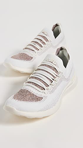 APL: Athletic Propulsion Labs Women's Techloom Breeze Sneakers, Ivory/Tan/Chocolate, 7.5 Medium US