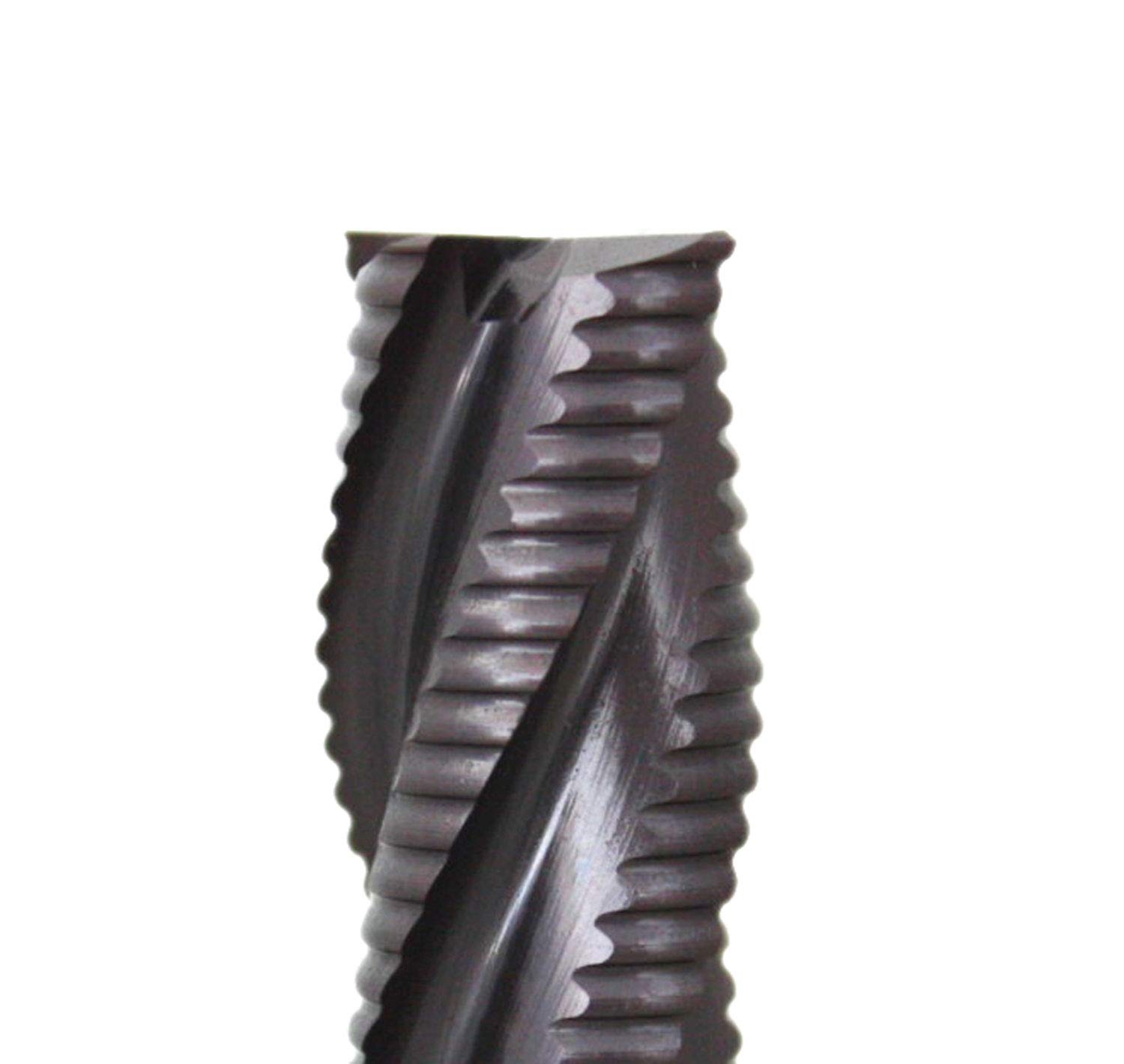 Accusize Industrial Tools Stadard Tooth M42 8% Cobalt Tialn Roughing End Mill, 1/2'' by 1/2'' by 1-1/4'' Flt Length, 1102-0012