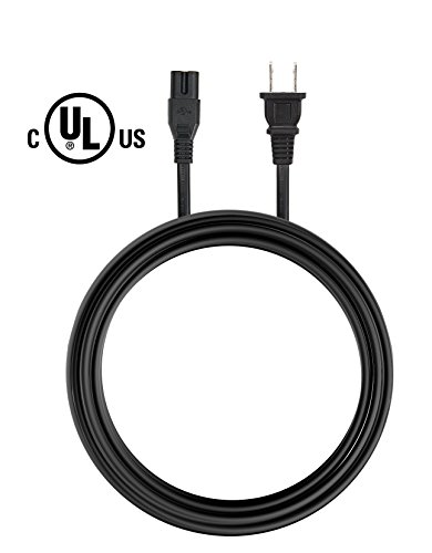Amazon Basics Replacement Power Cable for PS4 Slim and Xbox One S / X - 12 Foot Cord, Black