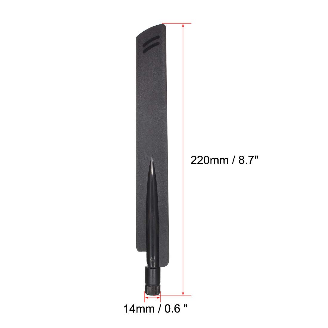 uxcell GSM LTE Antenna 3G 4G 15dBi High Gain 700-2700MHz RP-SMA Male Connector Direction Foldable Paddle Type 2Pcs