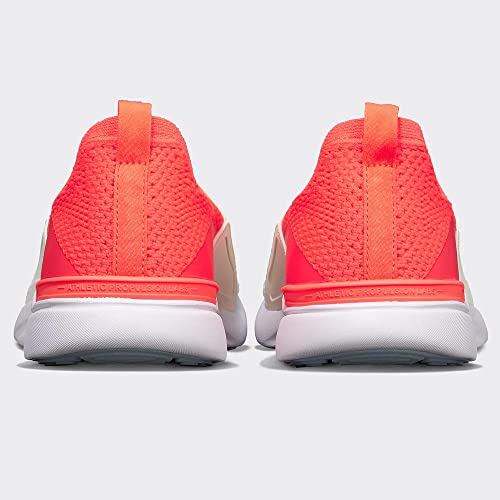 APL: Athletic Propulsion Labs Women's Techloom Bliss, Impulse Red/Pristine/Ivory, 8.5