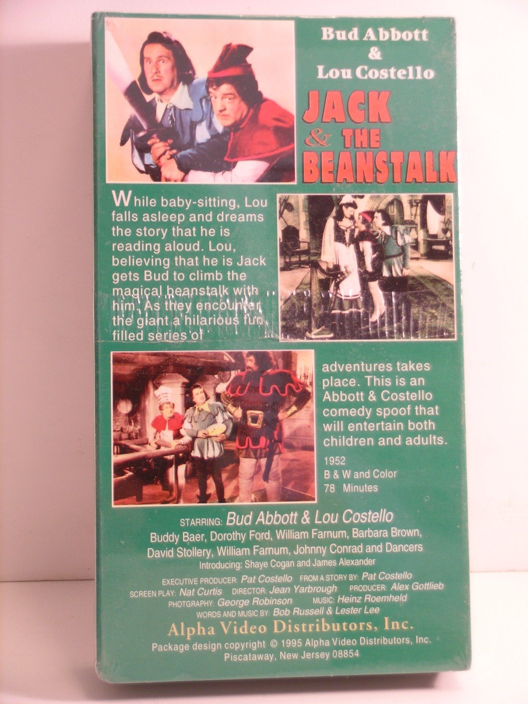 Bud Abbott & Lou Costello In Jack and The Beanstalk---VHS Video tape