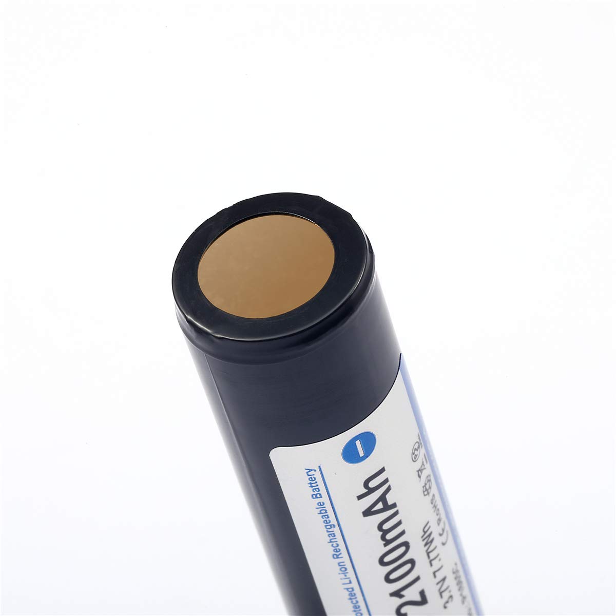 Keeppower 16650 2100mAh 3.7V Rechargeable li-ion Protected Battery 7.77Wh (Replacement for 2 x CR123) P1665C