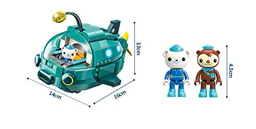 BASEPLATES for Age 6+ Building Block Ocean Adventure Octonauts GUP-A Deluxe Vehicle Playset & Barnacles 323pcs Building Brick Set-No Package Box (3703)