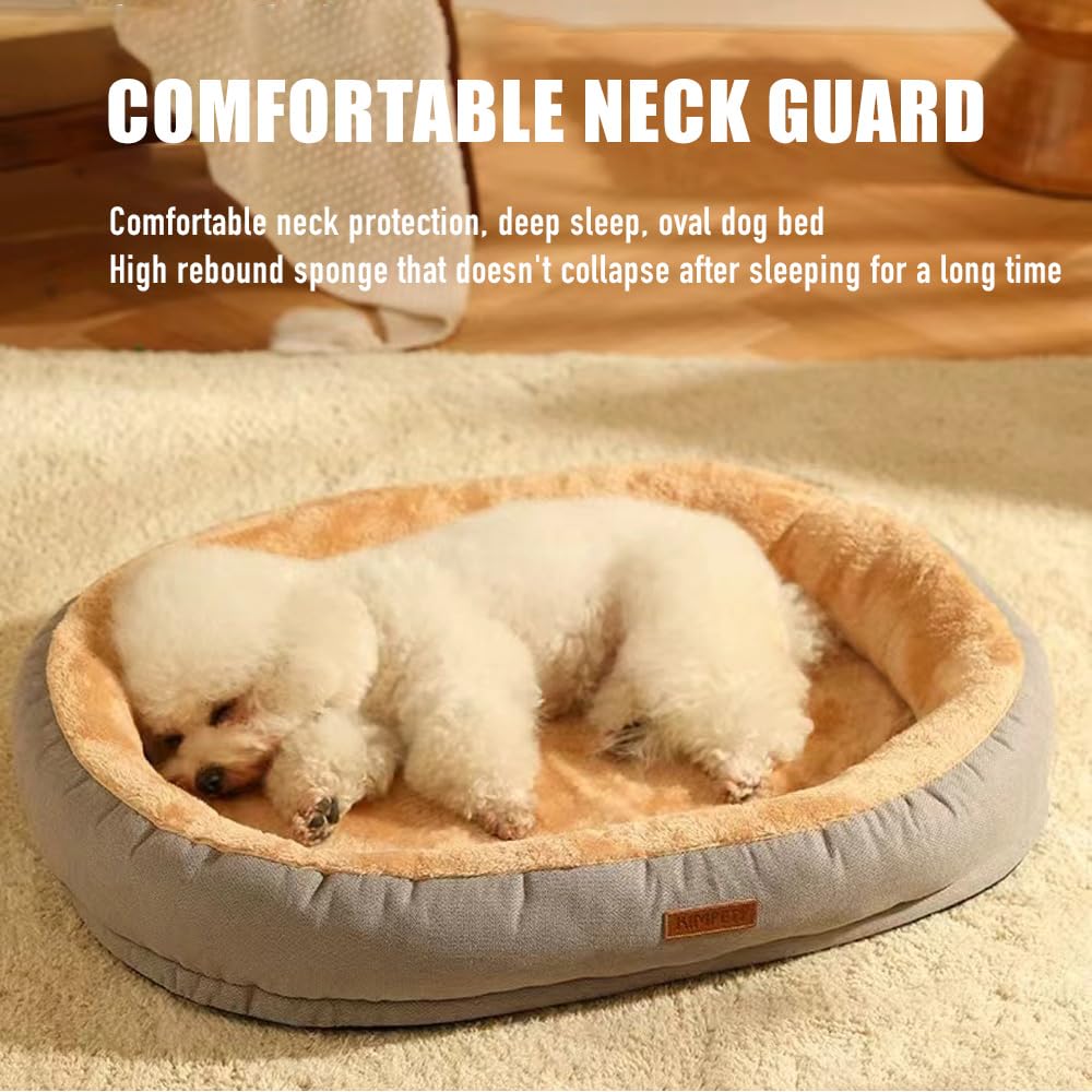 AKEISHE Cat Cushion Bed - Soft Durable Fabric Cat Beds for Indoor Cats and Kitten Beds for Indoor Kittens, Washable Calming Cat Bed for Ultimate Comfort