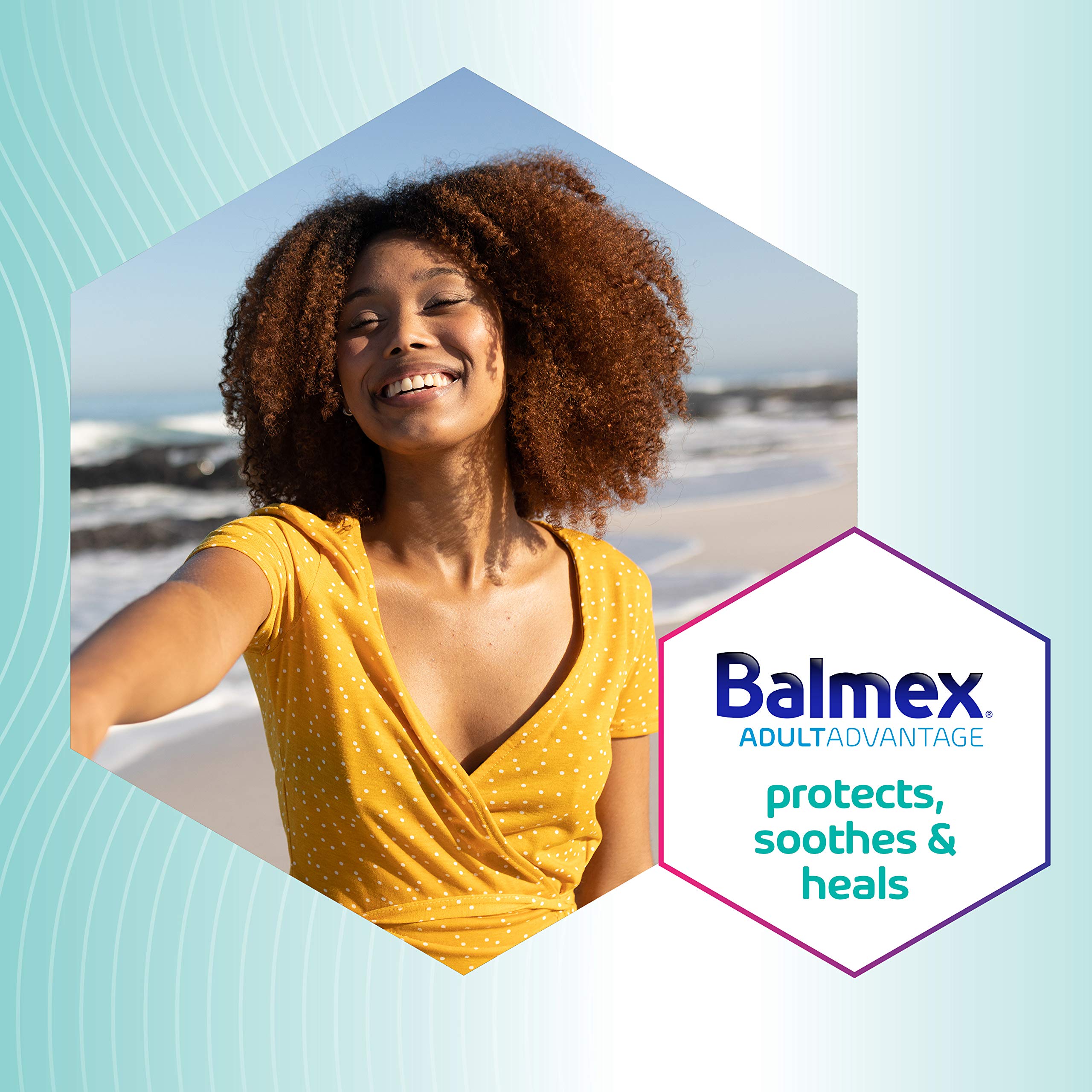 Balmex AdultAdvantage BProtected Skin Relief Cream, with SkinShield Technology to Protect, Soothe and Heal Sensitive Skin, 3oz (4 pack)