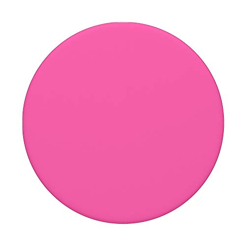 Hot Pink Cell Phone Holder and Stand - Plain Solid Color PopSockets PopGrip: Swappable Grip for Phones & Tablets