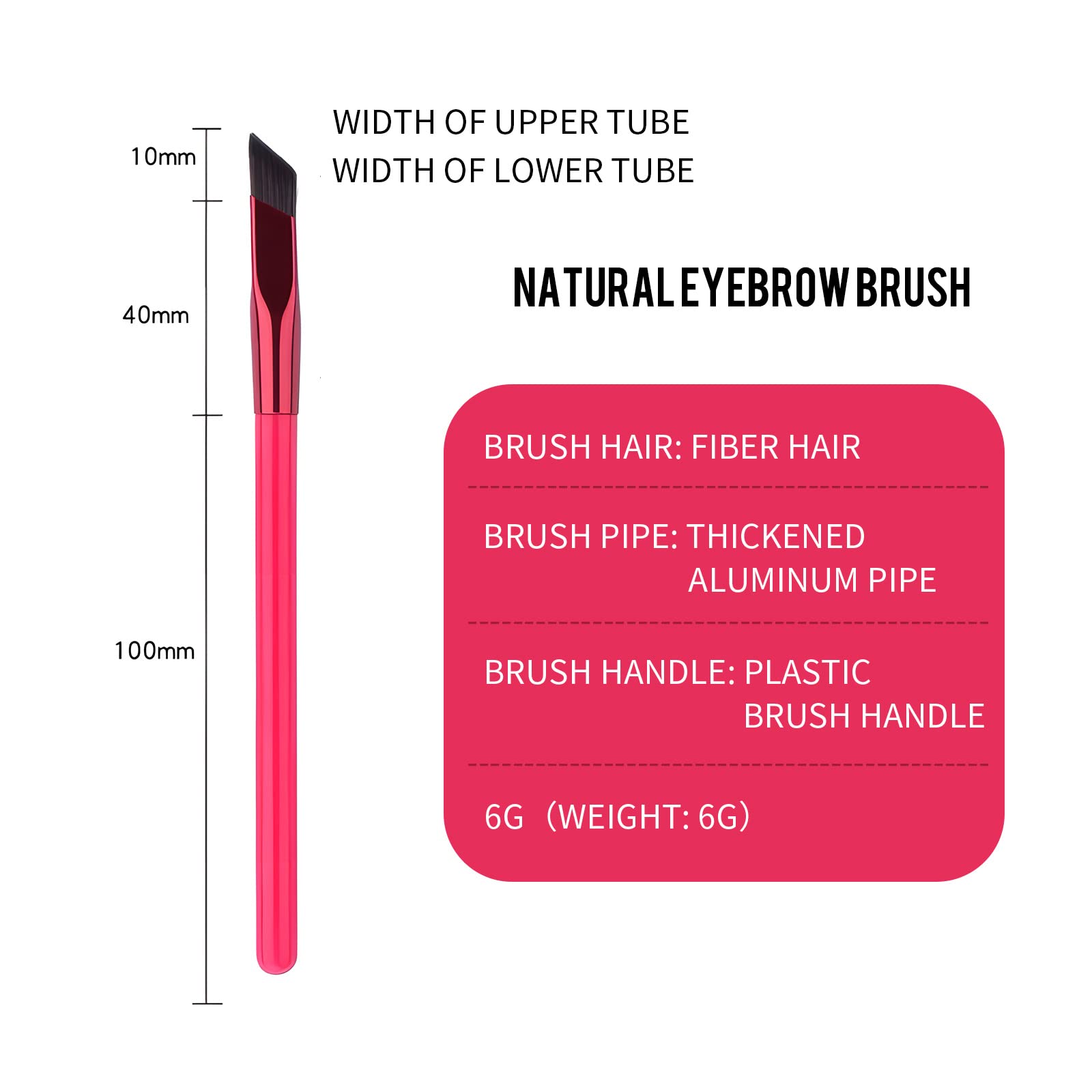 3PC Multi Functional Eyebrow Brush Concealer Contour Professional Eyebrow Brush Multi Function Angled Eyebrow Brush(Brown Small)