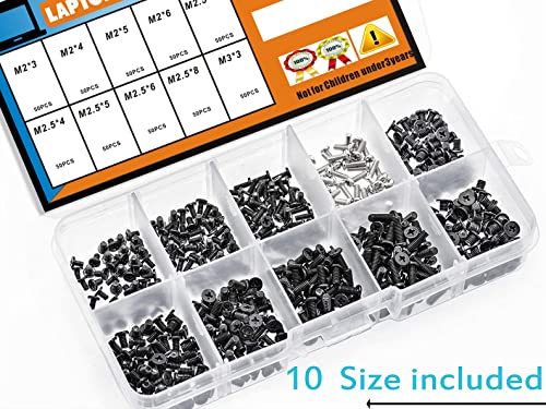 500pcs Laptop Notebook Computer Screw Kit Set for IBM HP Dell Lenovo Samsung Sony Toshiba Gateway Acer