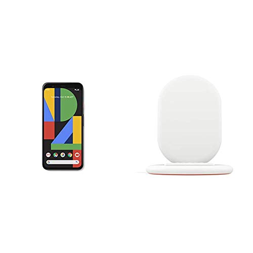 Google Pixel 4 XL, Clearly White, 64GB Unlocked Cell Phone Bundled with Google Pixel Stand Fast Wireless Charger