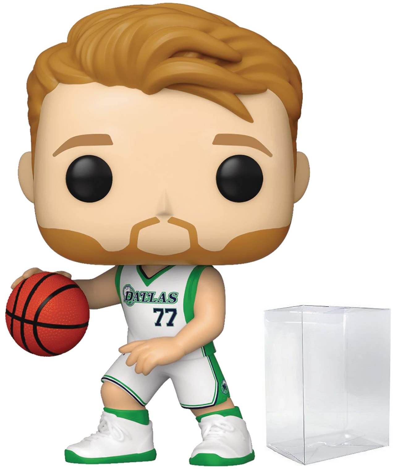 POP NBA: Mavericks - Luka Dončić (City Edition 2021) Funko Vinyl Figure (Bundled with Compatible Box Protector Case)
