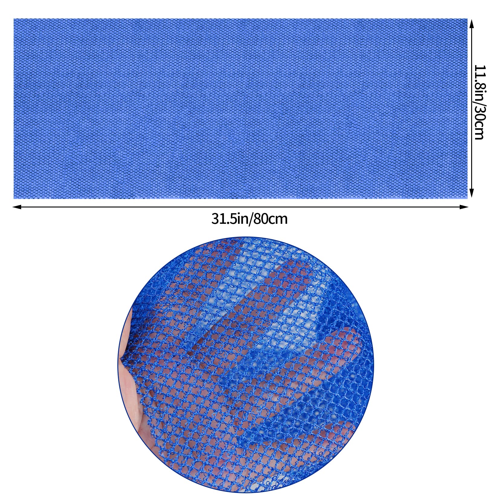 4 Pcs African Exfoliating Net, Fengek 31.5 Inch African Long Body Net Sponges Skin Back Scrubber for Daily Shower Bathing Exfoliating (Multicolor 1)