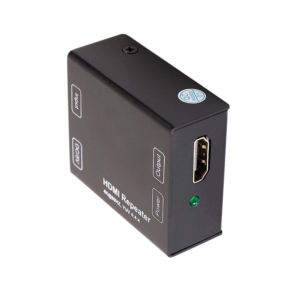 DTECH 4K2K HDMI 2.0 Signal Amplifier Booster Repeater 4K 60Hz YUV 444 18Gbps HDCP 2.2 CEC 3D 1080P Extender Boost up to 164 Feet Compatible with PS4 VR TV Box Blu-ray Player HDTV Monitor Projector