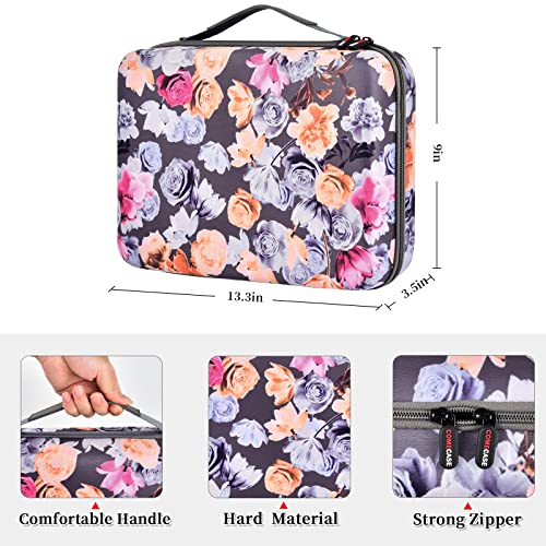 PAIYULE Essential Oils Storage Hold 70 Bottles - Carrying Hard shell Organizer Case for Artnaturals/for Young Living/for Radha/for Doterra Aromatherapy Essential Oils 5ml, 10ml, 15ml - Lavender