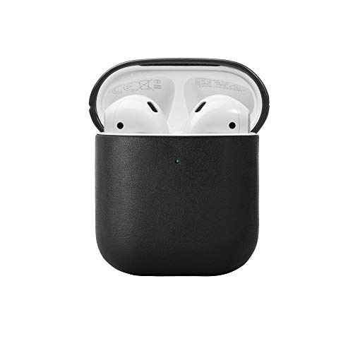 Native Union Leather Case for AirPods β Handcrafted Fully-Wrapped Genuine Italian Leather case β Support Wireless Chargers β Compatible with AirPods Gen 1 & Gen 2 (Black)