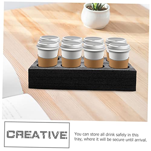 2pcs Milk Tea Drink Cup Holder Beverage Cup Carriers Soda Cup Holder Foam Take Out Drink Carrier Outdoor Cup Holder Tool Tray Convenient Cup Holder Drinks Pearl Cotton re-usable