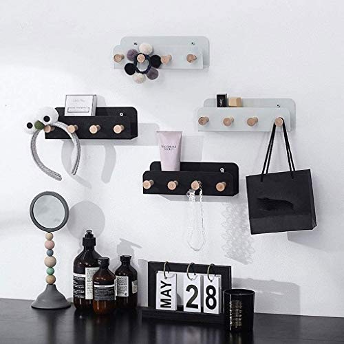 JJZXD The Door Hook Hanger, Over Door Coat Rack with 4 Hooks, Rack for Coat Hat Clothes Towel