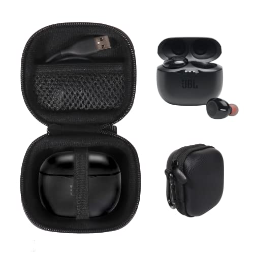 Alltravel Earbuds Case for JBL Tune 125TWS True Wireless in-Ear Headphones (Black)