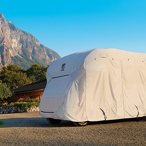 Classic Accessories Over Drive PermaPRO Class B RV Cover, Fits 20'-23' RVs, Motorhome Trailer Camper Van, Heavy-Duty Vinyl, Universal Fit, Polyester, Camper Travel Trailer Accessories , Grey