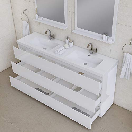 Alya Bath Paterno Bathroom Vanity, White