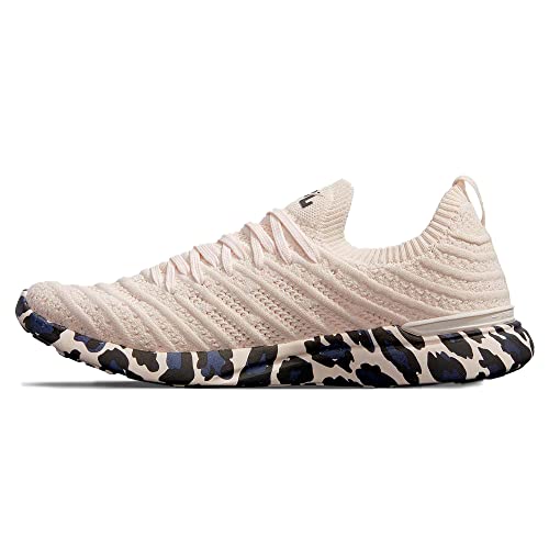 APL: Athletic Propulsion Labs Women's Techloom Wave Shoes, Creme/Black/Leopard, 7.5