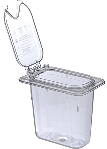 Carlisle FoodService Products 3068807 Plastic Food Pan, 1/9 Size, 6 Inches Deep, Clear
