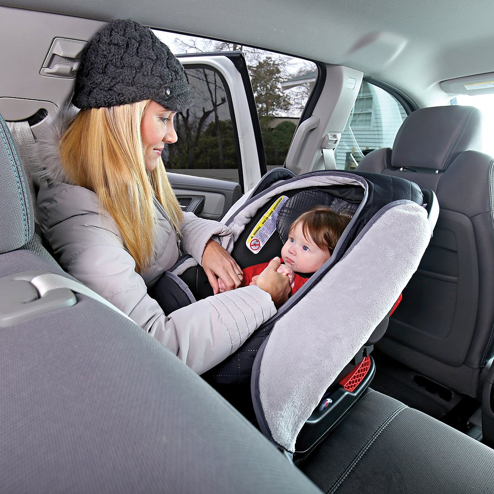 Britax B-Warm Insulated Infant Car Seat Cover, Machine Washable, Polar Mist