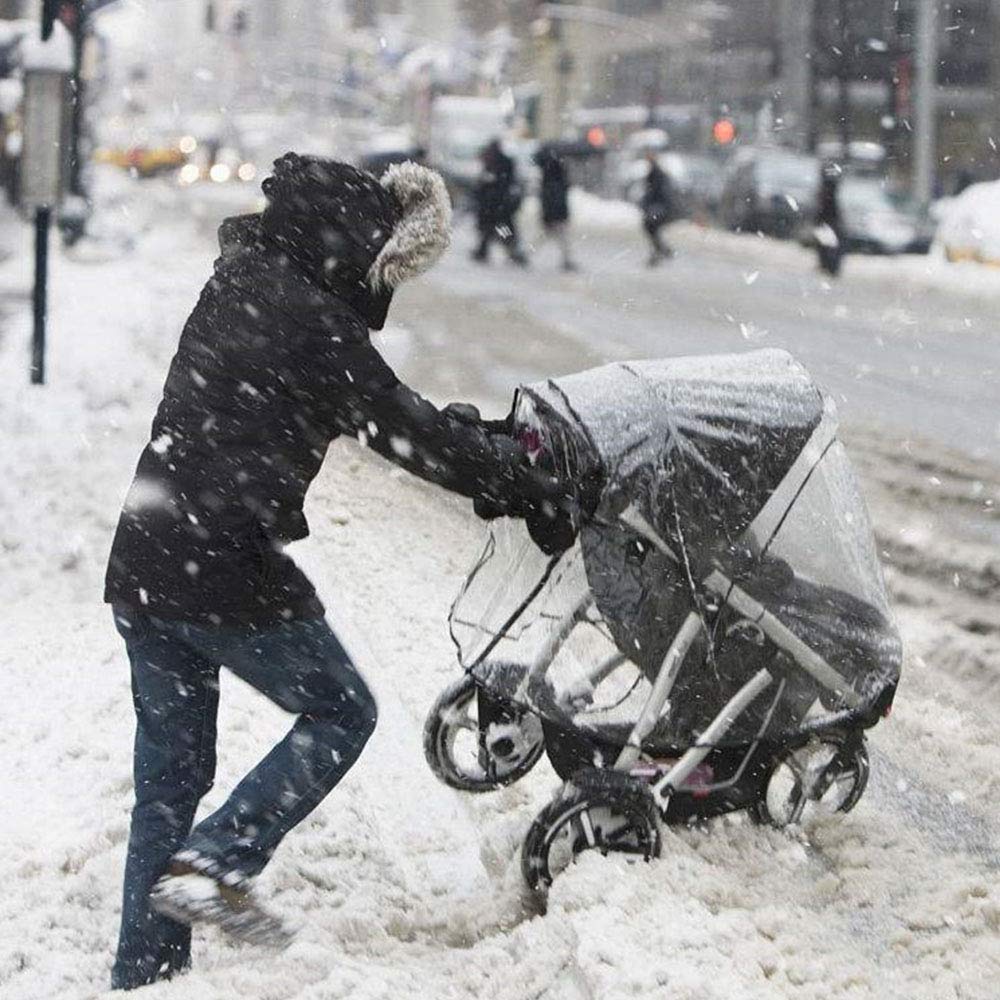 CLARA Universal Baby Stroller Rain Cover Baby Carriage Wind Shield Waterproof Covers(Transparent)