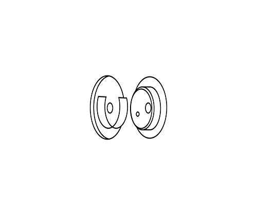 Delaney Hardware 407400 Closet Pole Socket, White