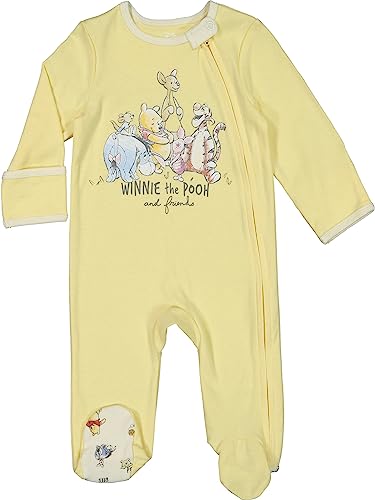 Disney Winnie the Pooh Sleep N' Play Bib Blanket and Burp Cloth 4 Piece Set 0-6 Months