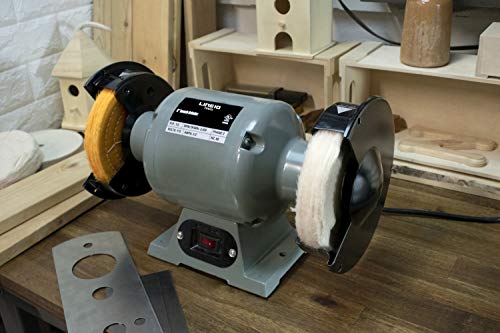 6 Inch Buffing Wheel Kit for Bench Grinder and Drill with 3 Step Hard Metal Polishing Compound