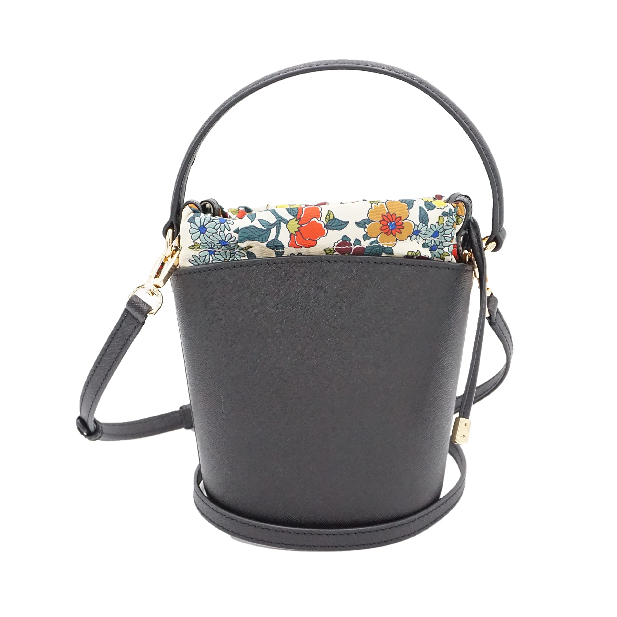 Tory Burch 86077 Black With Gold-Toned Hardware Women's Emerson Mini Bucket Bag