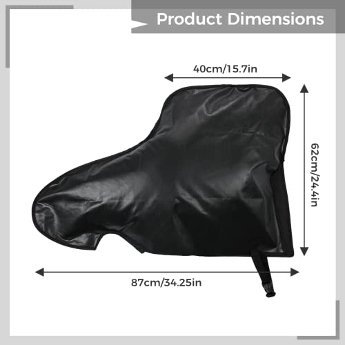 34.25x24.4 Inch Caravan Hitch Cover, Universal Waterproof Breathable Tow Hitch Cover for Caravan Tongue Jack Cover, PVC Trailer Tow Ball Coupling Lock for Camper & Caravan