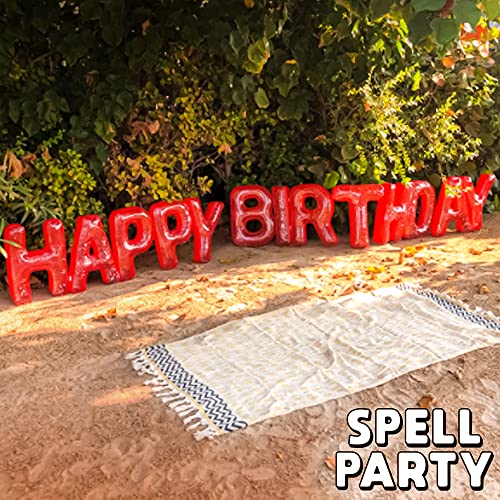 Pool Party Decorations Happy Birthday Pool Floats – Large Floating Letters Pool Party Decorations for Kids Birthday Party Decorations, Perfect for Summer Party Decor Birthday Banner Backdrop