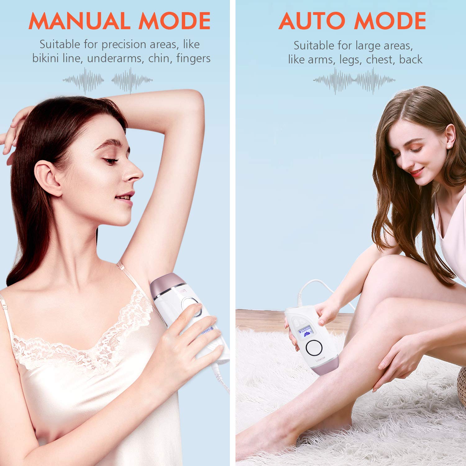 IMENE Permanent Hair Removal Machine for Women & Men, 500,000 Flashes IPL Hair Removal System with Ice Care Function for Full Body Home Use Hair Removal-Safest and Fastest IPL Technology