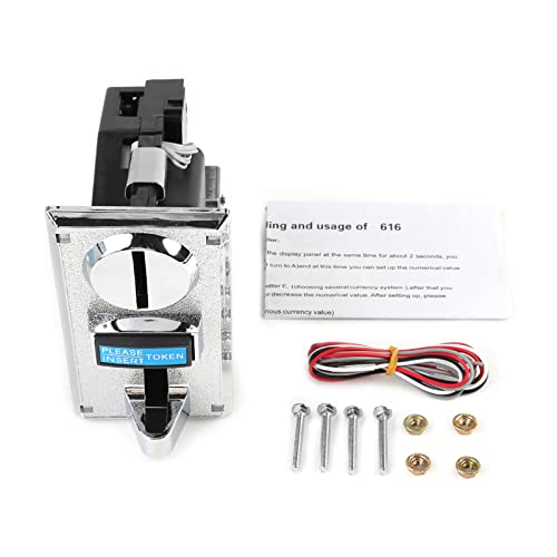 Arcade Coin Acceptor Vending Machine 14×13×7 Multi Coin Acceptor Selector Slot for Arcade Game Mechanism Vending Machine
