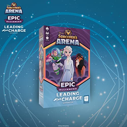 Disney Sorcerer’s Arena: Epic Alliances Leading The Charge Expansion | Featuring Buzz Lightyear, Scar, and Elsa | Officially-Licensed Disney Strategy & Family Board Game