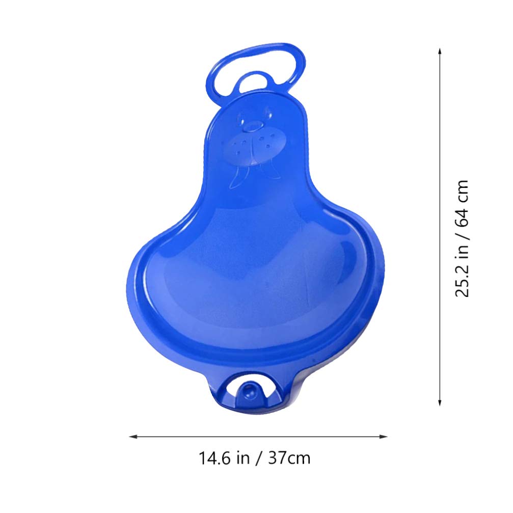 2Pcs Snow Sled Plastic Sand Grass Skiing Snow Board Saucer Slider Disc Board Color